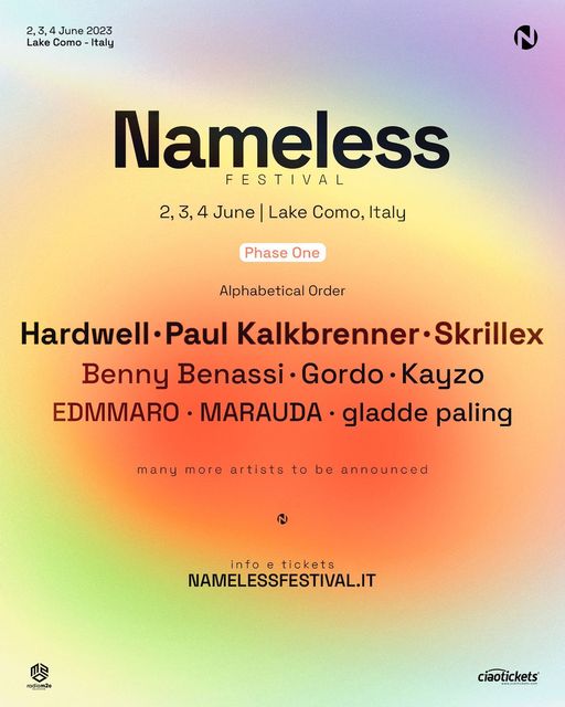 Nameless 2023: phase one lineup is out now! • EDM Lab